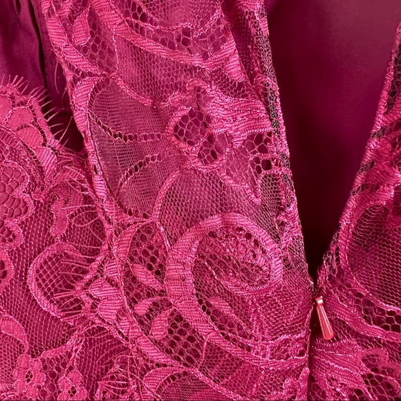 Hailey Paige Occasions | Dresses | Hailey Page Occasions Burgundy Lace ...